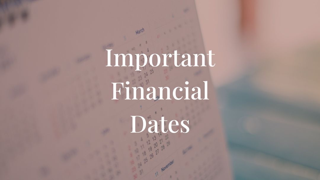 Important Financial Dates - Salomon & Ludwin